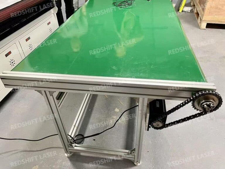 Additional conveyor belt collection table - RedShift Laser